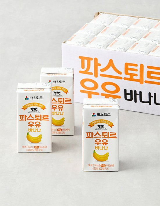 [파스퇴르] 바나나우유 (190mL X 24개) - 마켓컬리